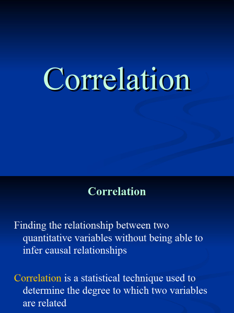 Correlation | PDF | Statistical Analysis | Teaching Mathematics Correlation | PDF | Statistical Analysis | Teaching Mathematics