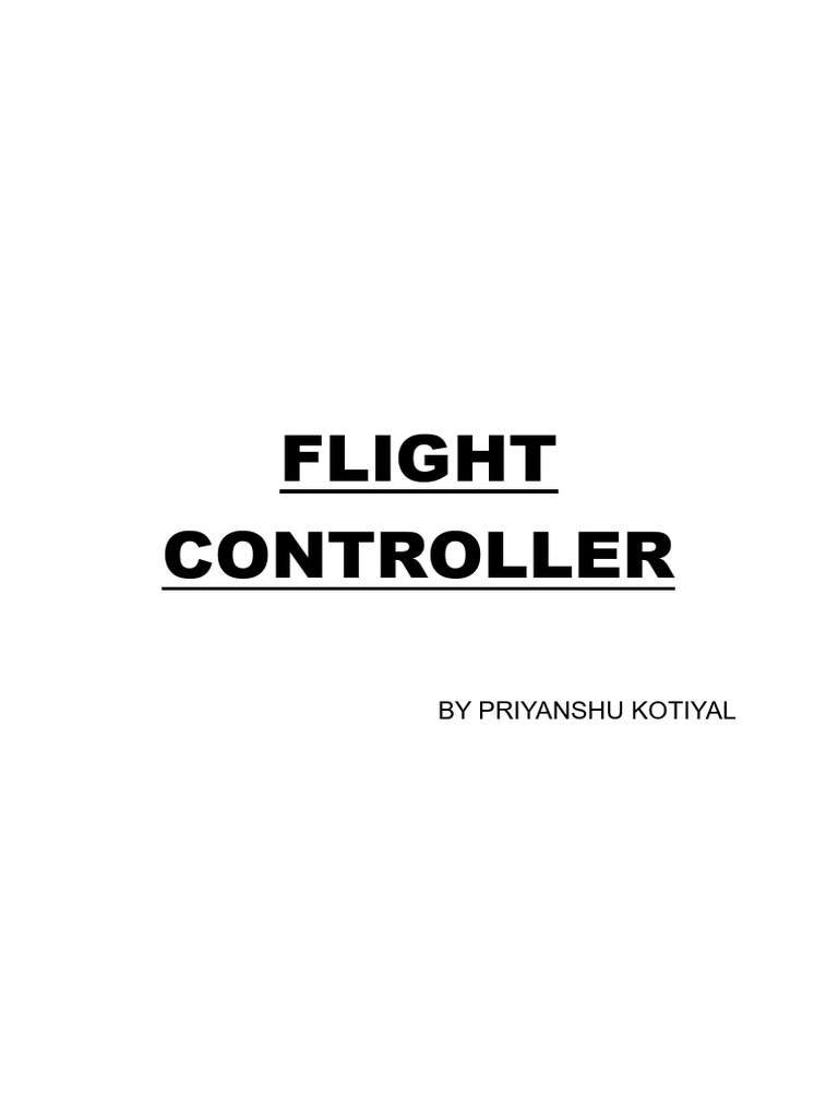 Flight Controller | PDF | Kalman Filter | Quadcopter