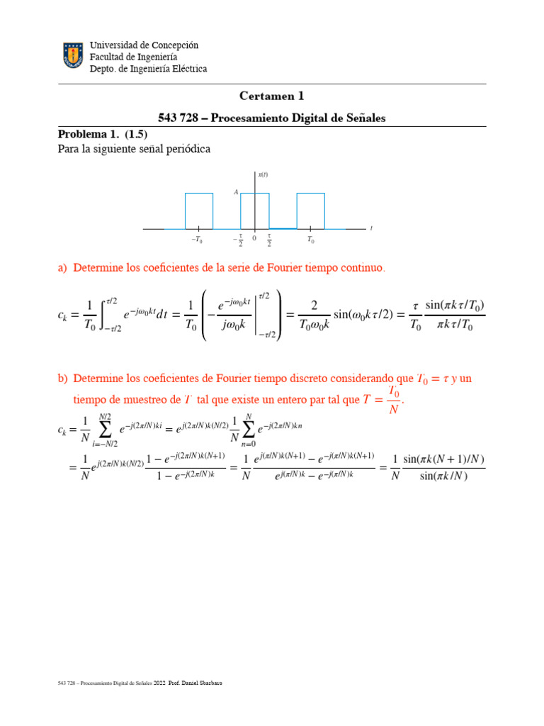 Certamen1 Solucion 2022 | PDF | Functions And Mappings | Applied Mathematics