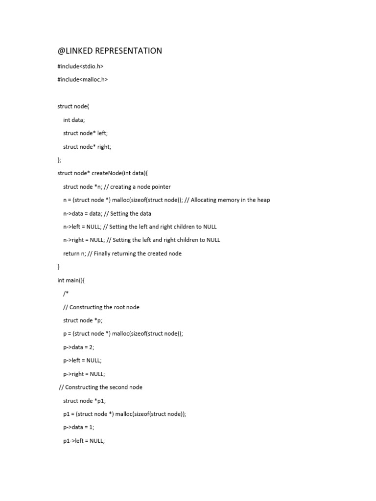 C Program Of Trees Pdf Pointer Computer Programming Algorithms 1854