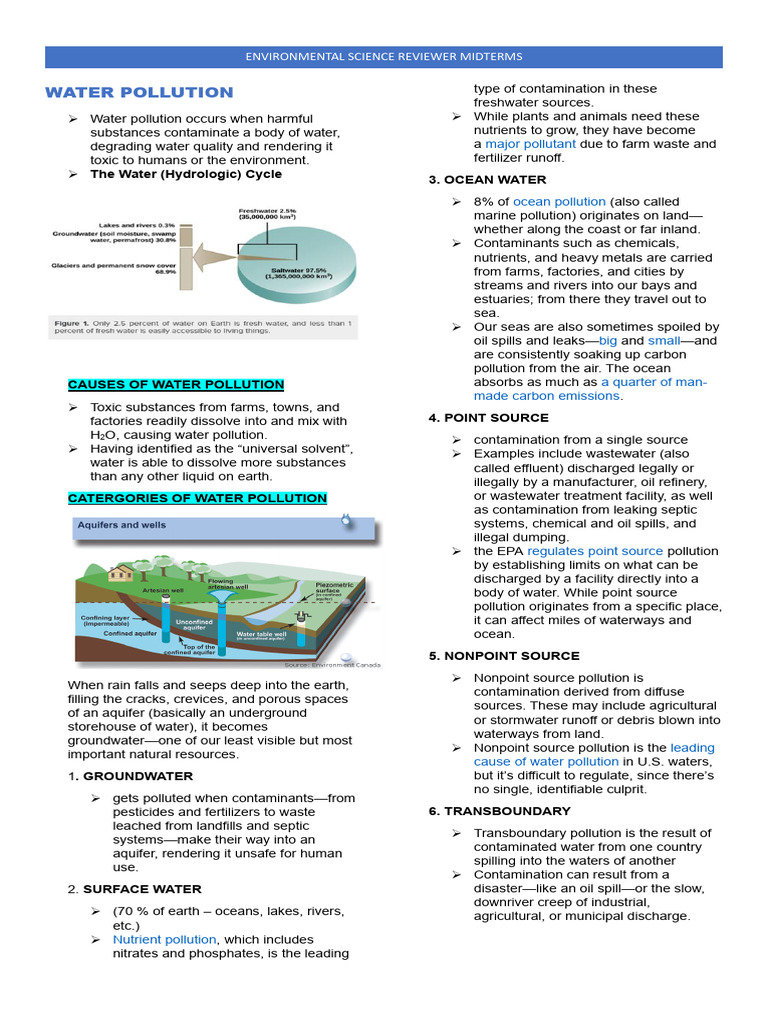 Environmental Science | PDF | Water Pollution | Sewage