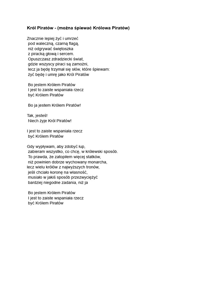 Teksty Utworów | PDF