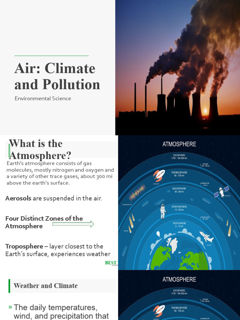 Air Climate and Pollution | PDF | Atmosphere Of Earth | Atmosphere