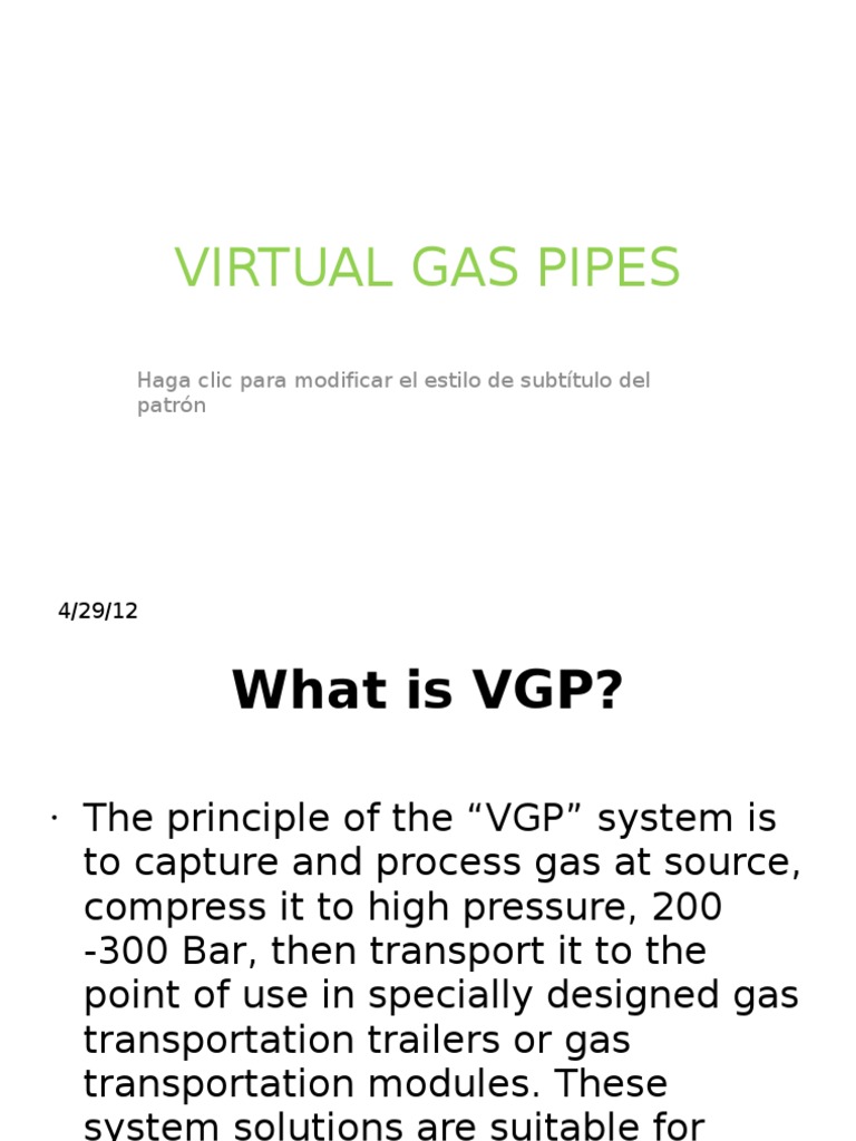 Virtual Gas Pipes: Efficient Gas Transport | PDF
