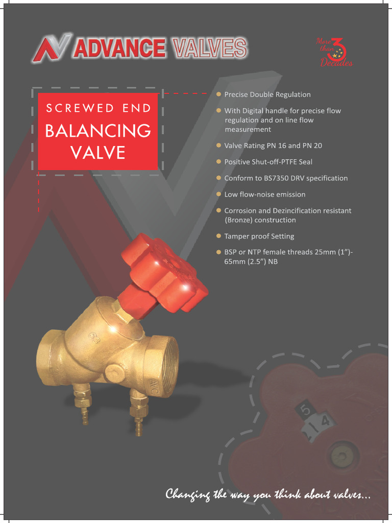 Screwed End Balancing Valve | PDF
