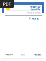 Wais IV ALL Response Booklet and Record Form | PDF