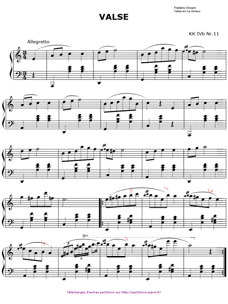 Chopin Valse Am 2 | PDF