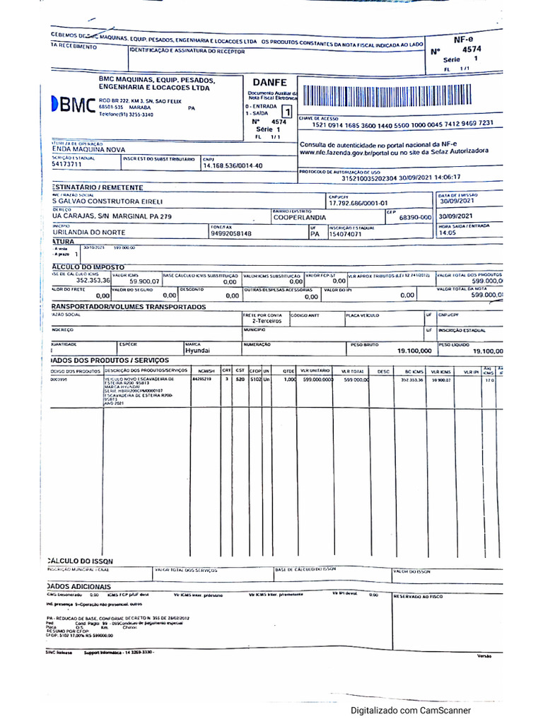 Nota Fiscal PC 02 | PDF