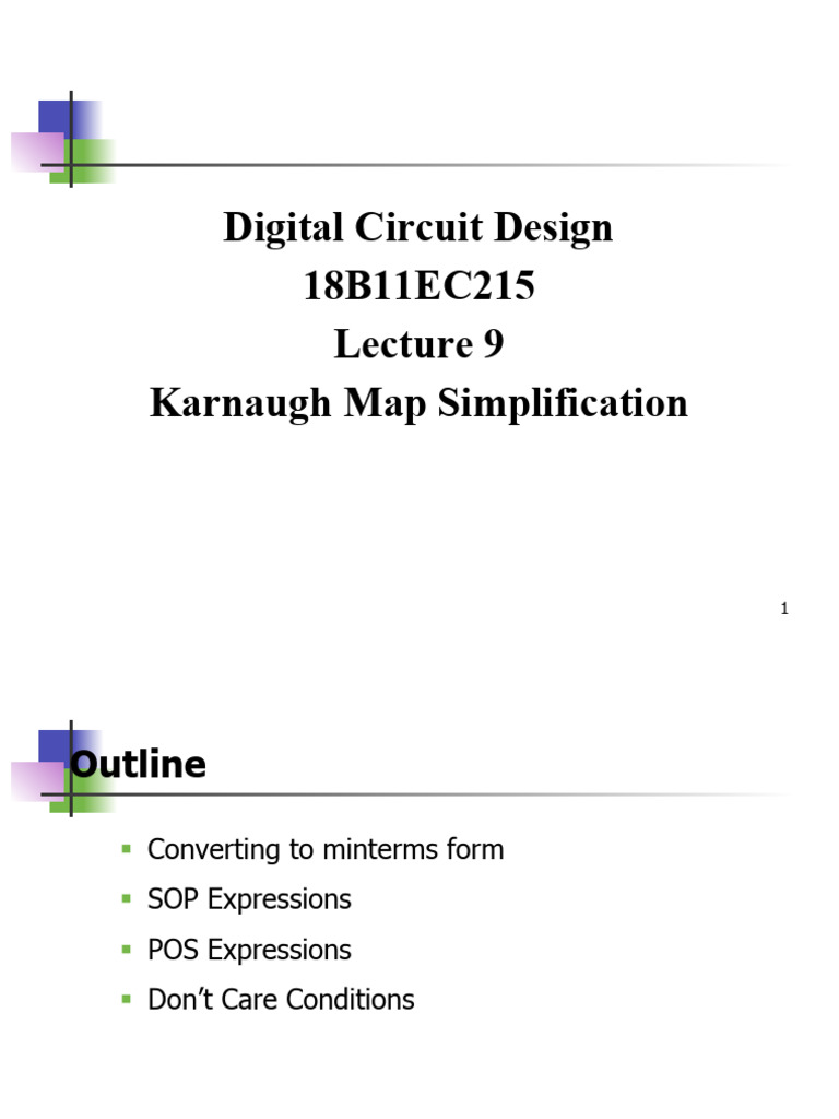 Karnaugh Map Simplification | PDF | Theory Of Computation | Arithmetic