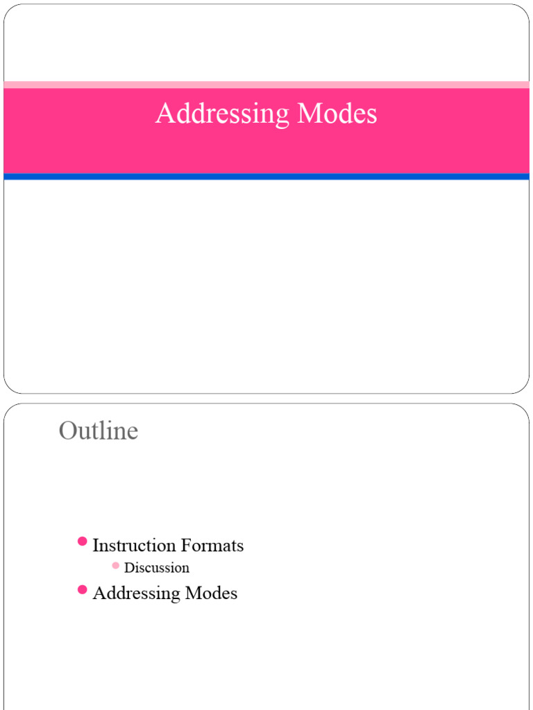 Understanding Addressing Modes in Computing | PDF | Computer Programming | Digital Electronics