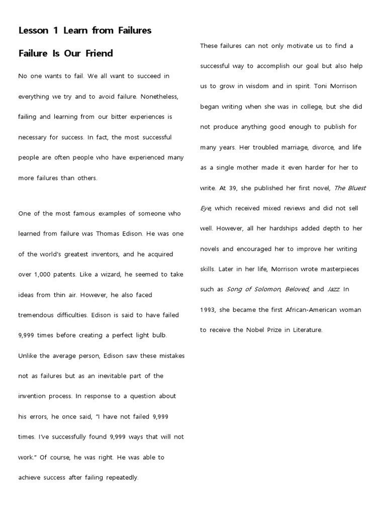 Lesson 1 Learn From Failures | PDF | Nasa | Space Shuttle Challenger