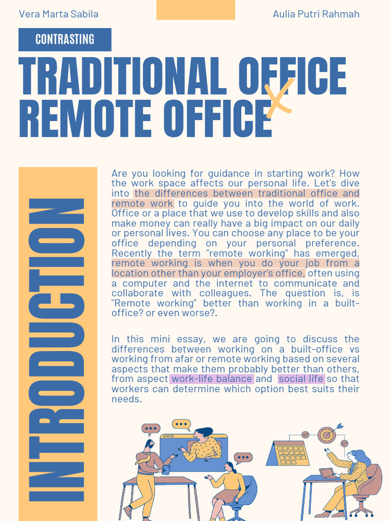 Remote vs. Office Work: Key Differences | PDF | Human Communication | Communication