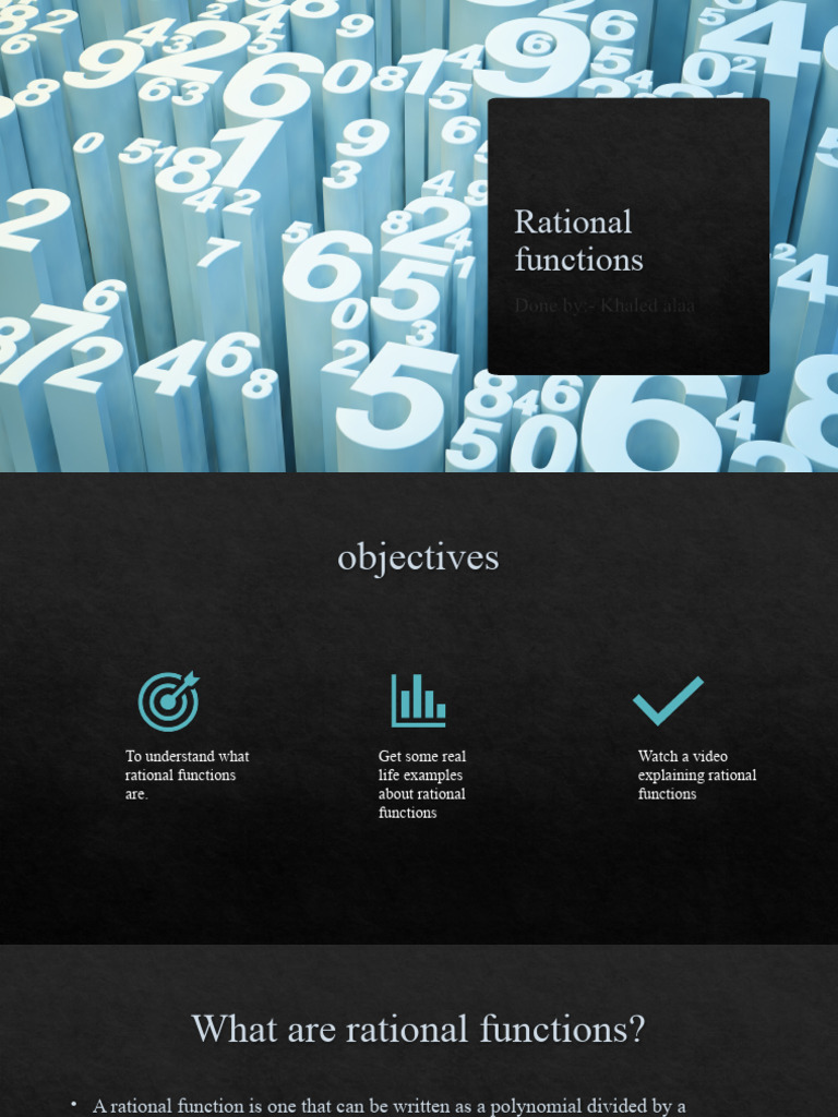 Rational - Functions (1) Done by Khaled Alaa | PDF