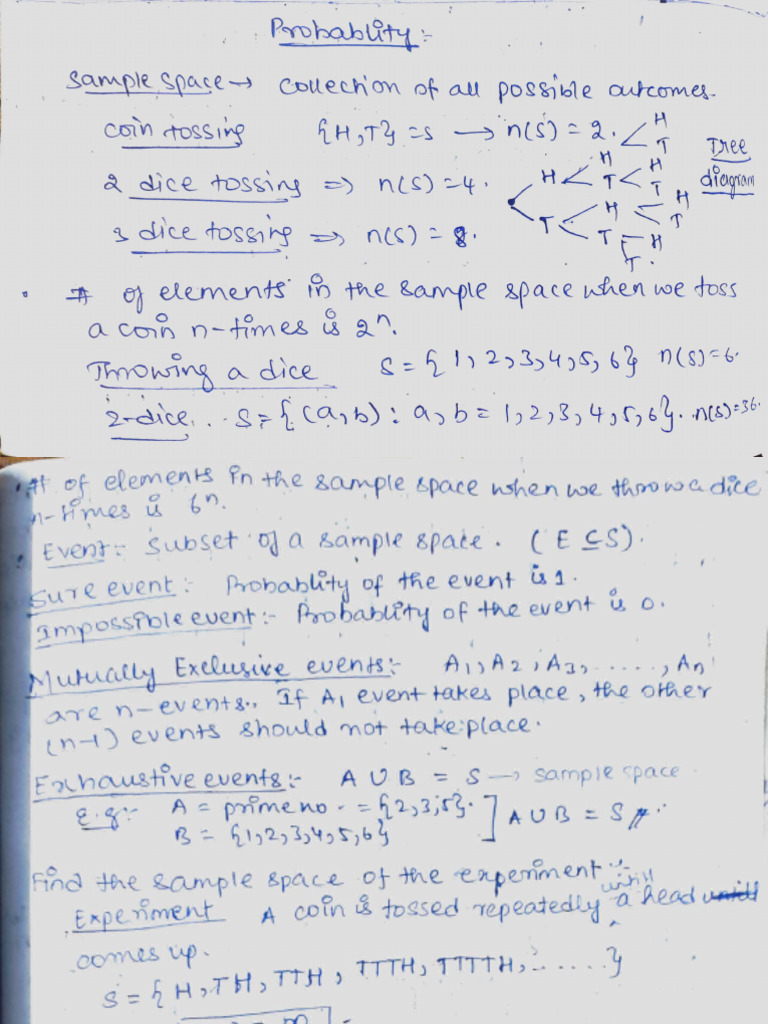 Probablity NCERT Notes by BP Sir | PDF