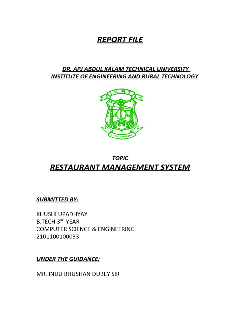DBMSR Report | PDF | Databases | Sql