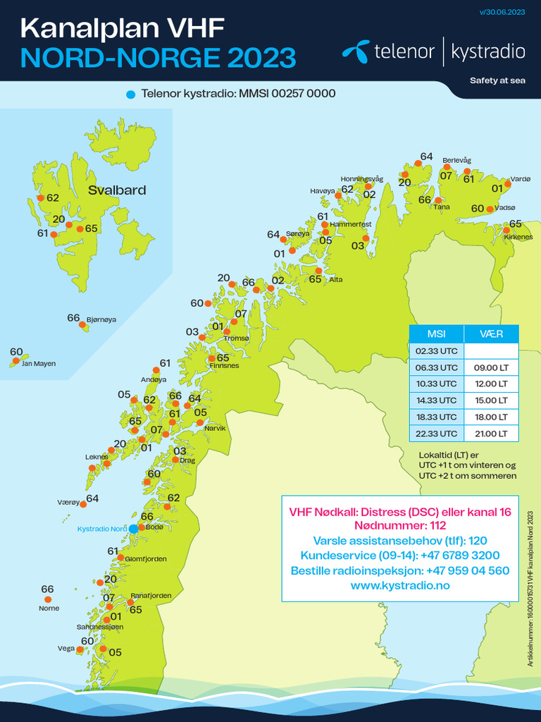 2023_VHF_Kanalplan_Nord_Norge | PDF