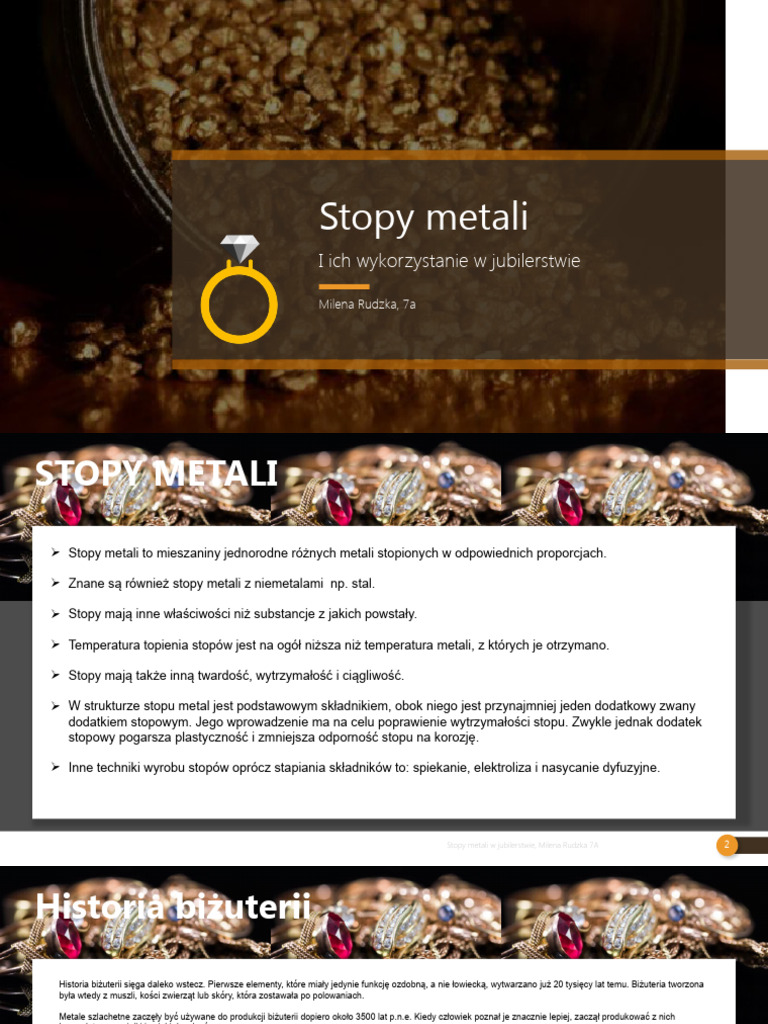 Stopy Metali Milena Rudzka 7A | PDF