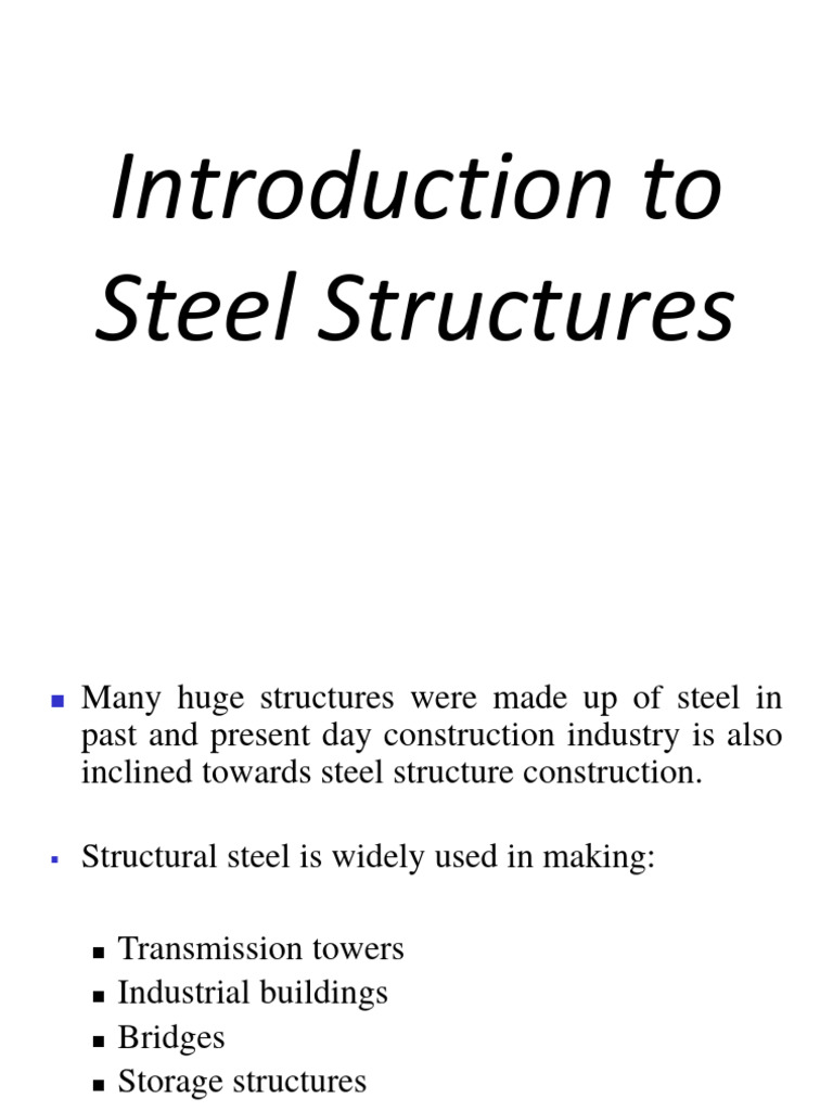 Introduction To Steel Structures | PDF | Civil Engineering | Physical ...