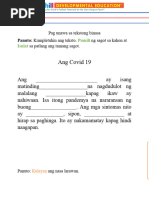 Blue Black White Filipino Pyramid Sentence Reading Fluency Poster | PDF