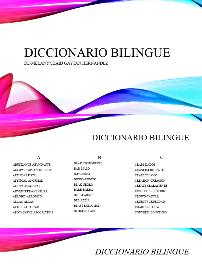 Diccionario Bilingue | PDF