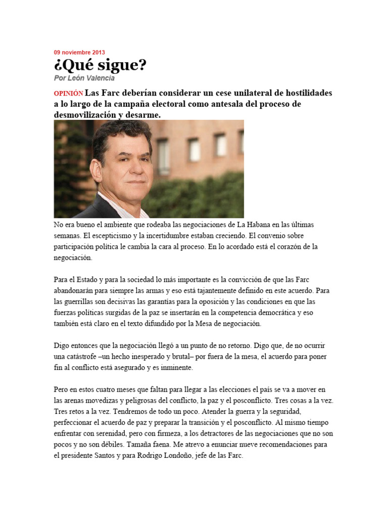 Pregunta y Articulo de Opinion S.M.G | PDF