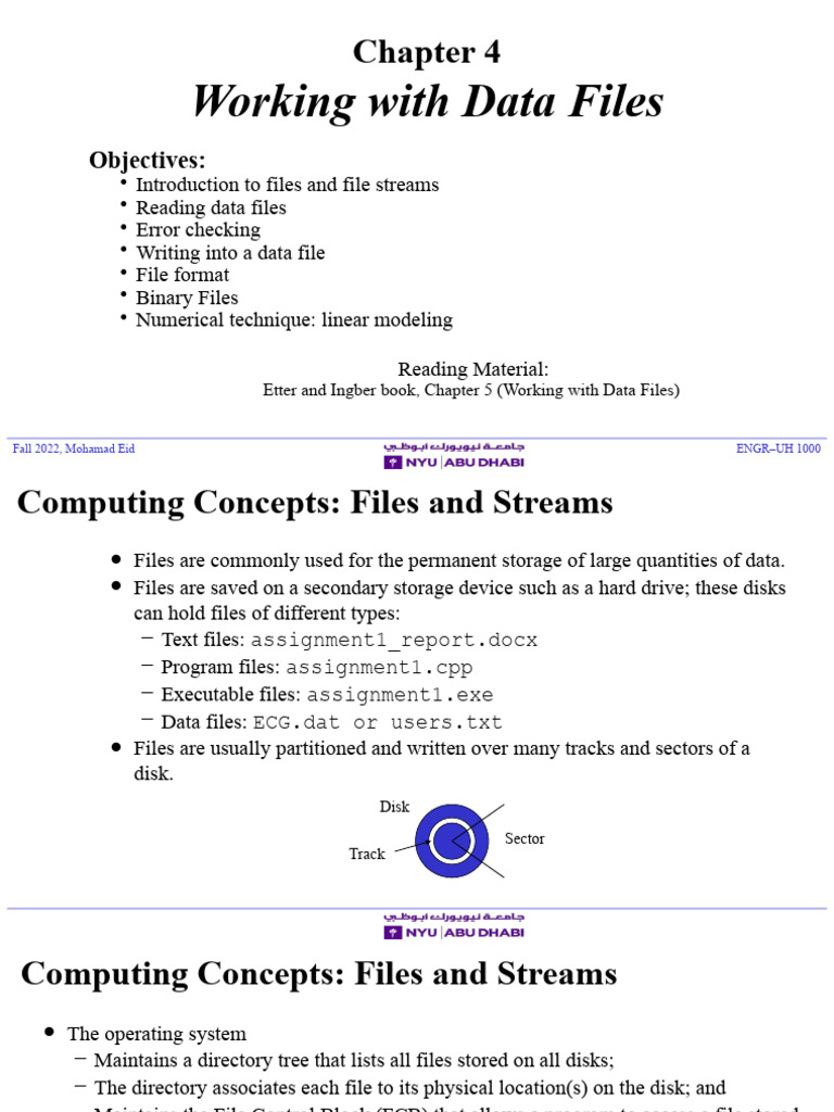 Chapter 4 - Files | Download Free PDF | Computer File | Hard Disk Drive