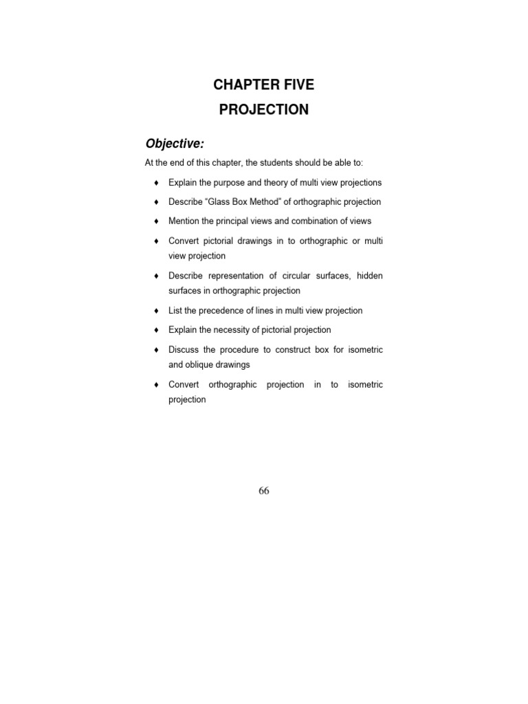 Engineering Drawing - Chapter Five | PDF | Mathematical Concepts | Geometry