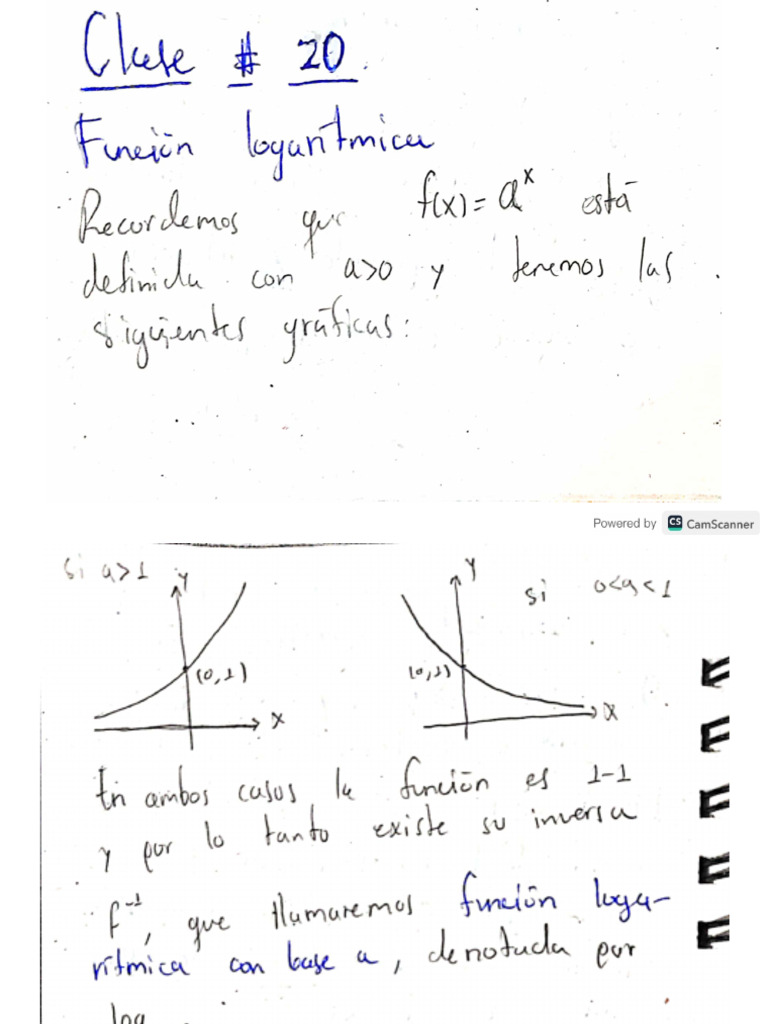 Función Logaritmo - Ecuaciones Exponenciales y Logaritmicas | PDF