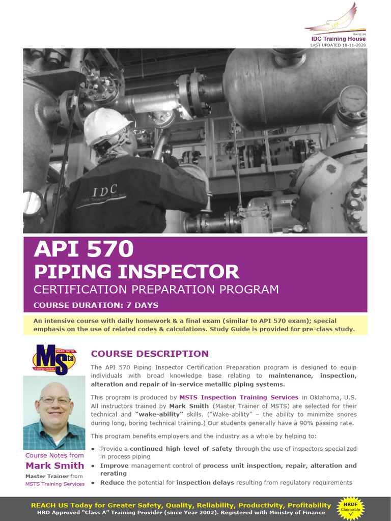 API570 Lutz | PDF | Pipe (Fluid Conveyance) | Nondestructive Testing