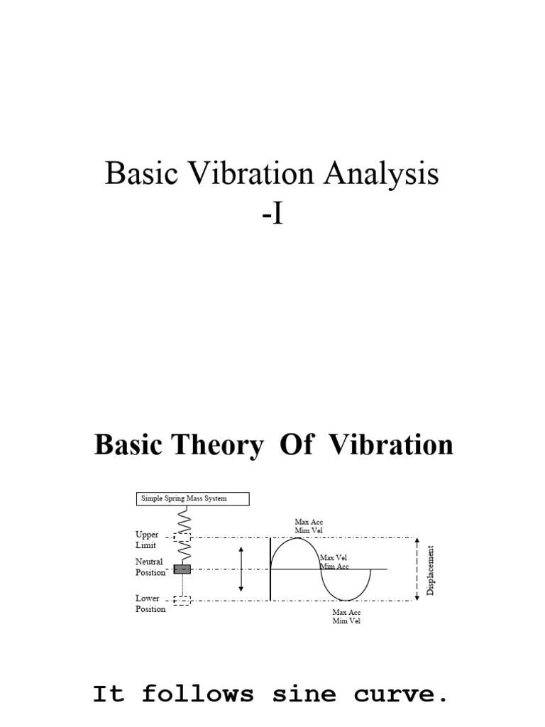 Basic Vibration Analysis I | PDF | Amplitude | Frequency