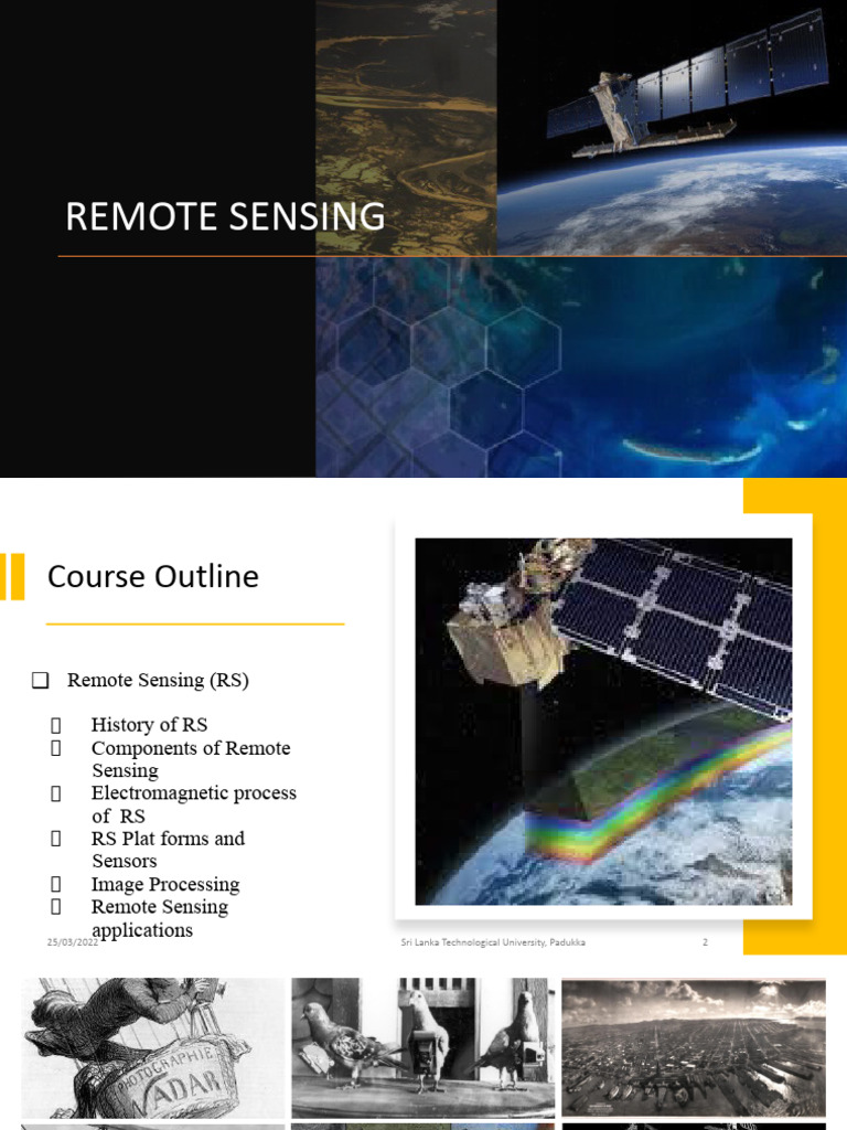 RS History and Components | PDF | Satellite Imagery | Imaging