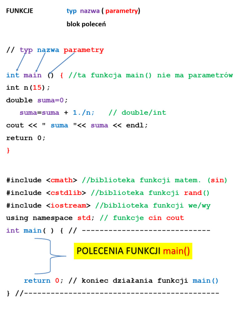 Wyklad5 Funkcje | PDF