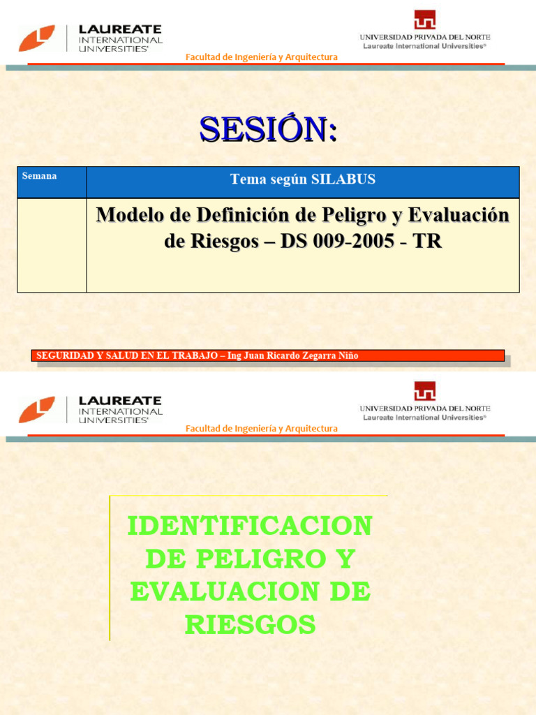 Sesion 3 Sesao 2011 Iper | PDF | Riesgo | Ingeniería