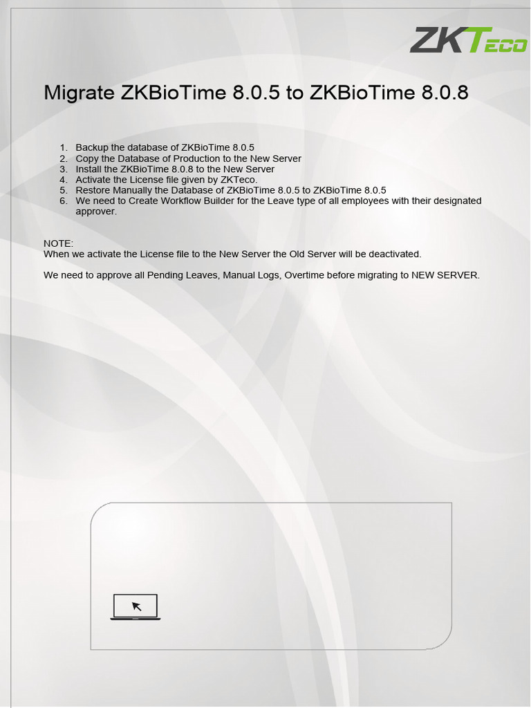 ZKBio Time 8.0.8 Migrate, Changelog-20230315 | PDF | Databases | User ...