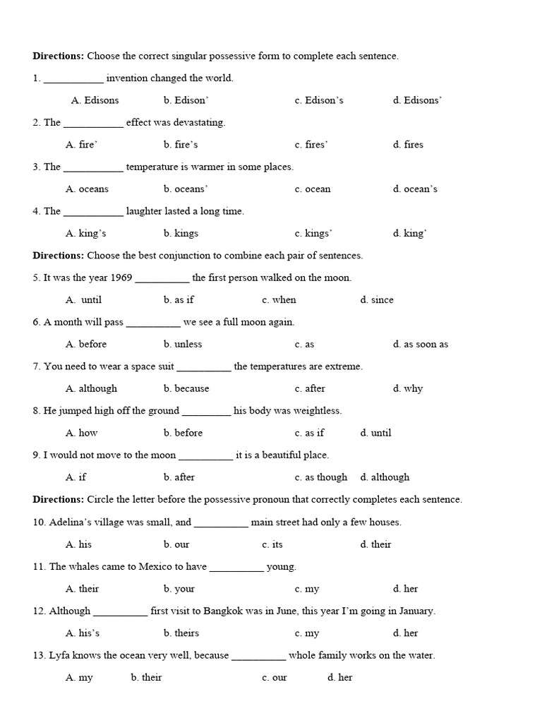 Exam | PDF | Adjective | Part Of Speech