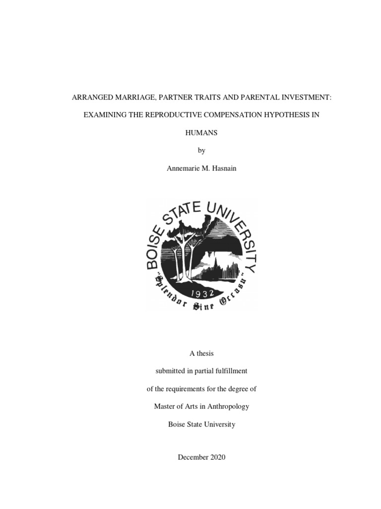Anthropology of Arranged Marriages | PDF | Female | Reproduction