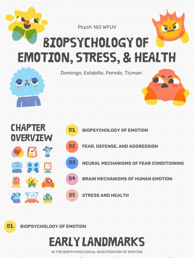 Emotion, Stress & Health - Psych 160 | PDF | Amygdala | Immune System