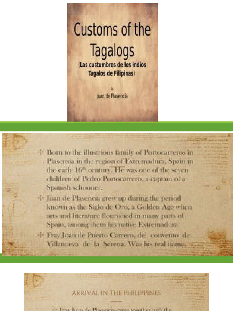 RIPH Customs of The Tagalogs | PDF | Wife