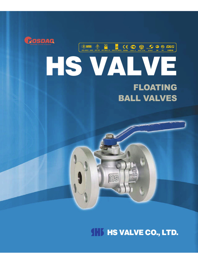 Valvula de Bola HS VALVE WCB A216 Clase 150 Flanges | Download Free PDF | Valve | Mechanical ...