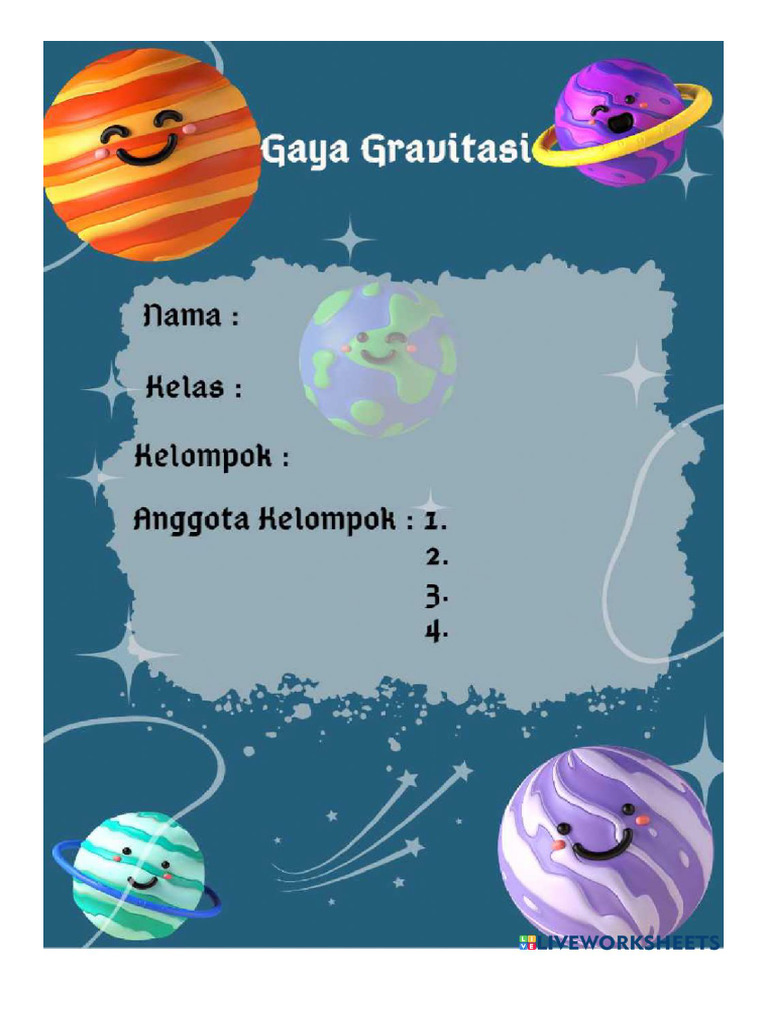 LKPD Gaya Gravitasi Xi-2-9 | PDF