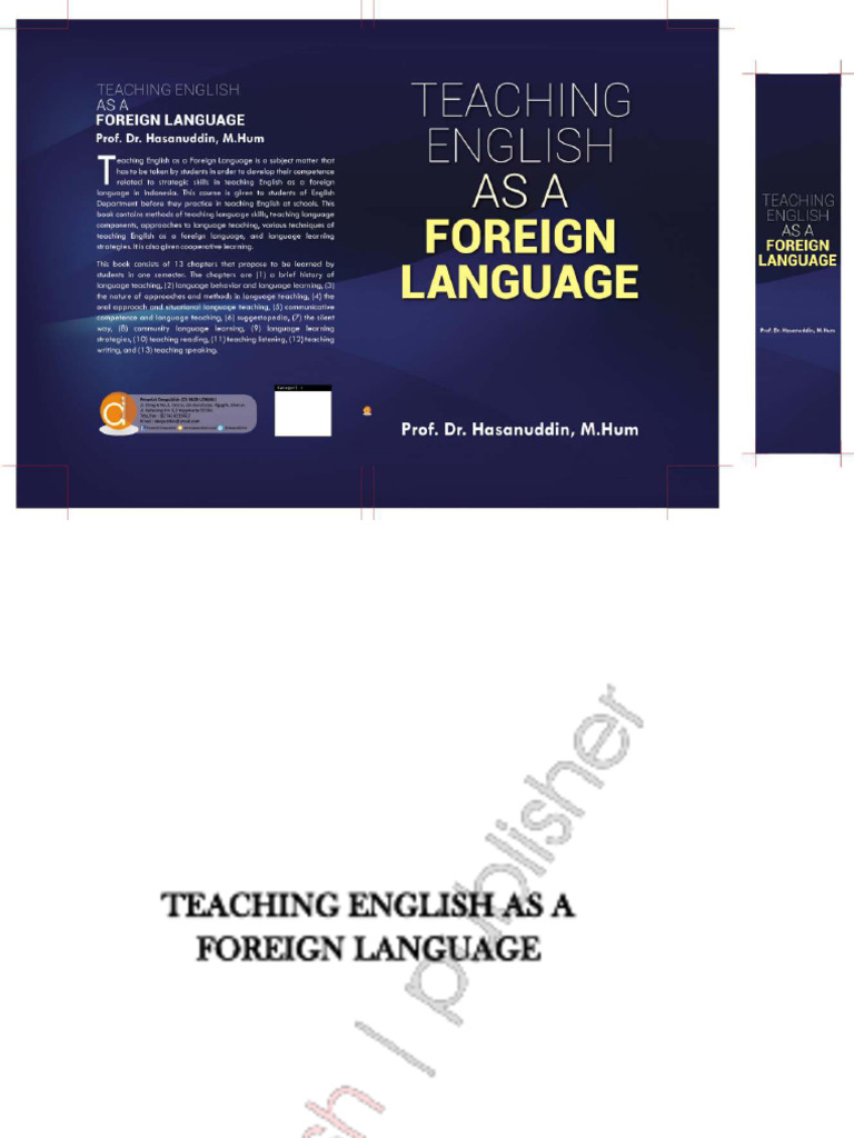 Hasanuddin Buku Teaching English As A Foreign Language | PDF
