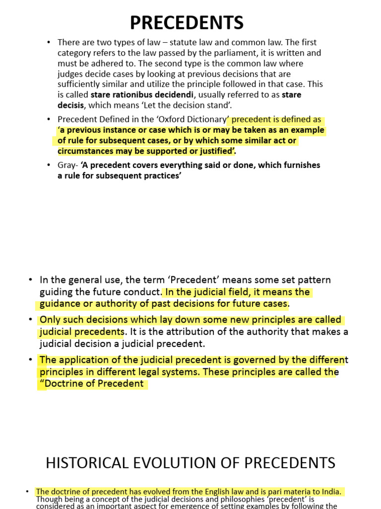Precedents | PDF | Precedent | Obiter Dictum