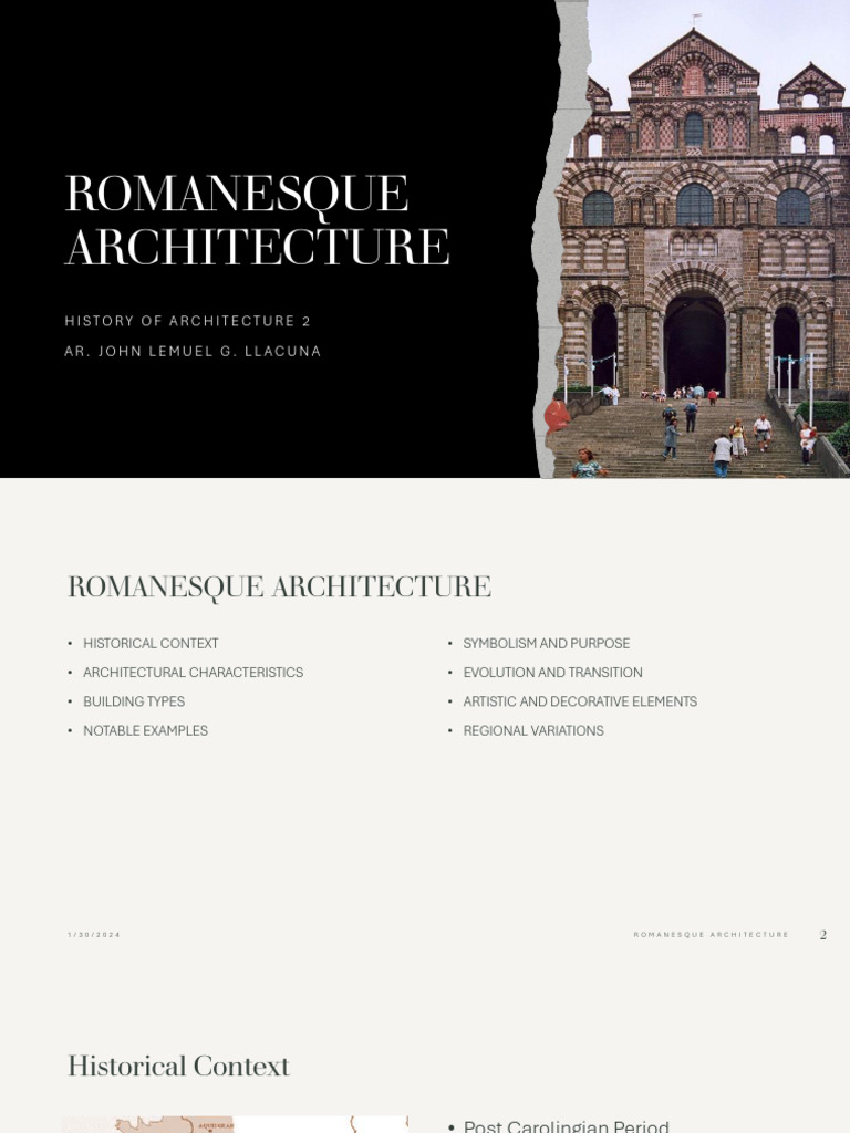 1 ROMANESQUE-ARCHITECTURE Part-1 | PDF | Vault (Architecture) | Gothic ...