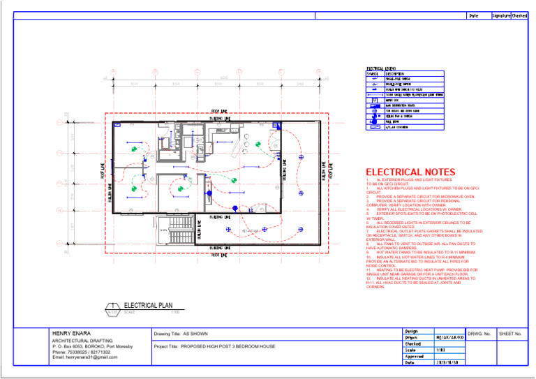 PROP.3BEDRM HOME-Electrical Plan | PDF | Duct (Flow) | Water Heating