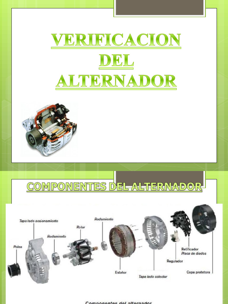 2do Tema Alternador y Su Verificacion | PDF | Ingenieria Eléctrica | Diodo