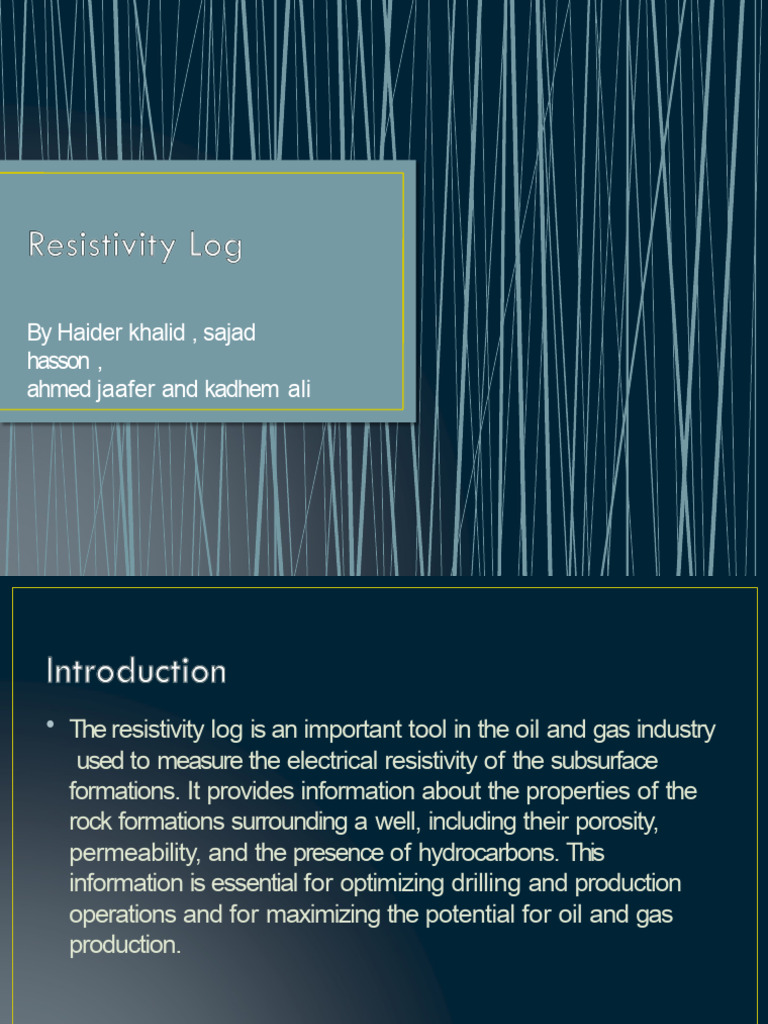 Resistivity Log | Download Free PDF | Applied And Interdisciplinary Physics | Physical Sciences