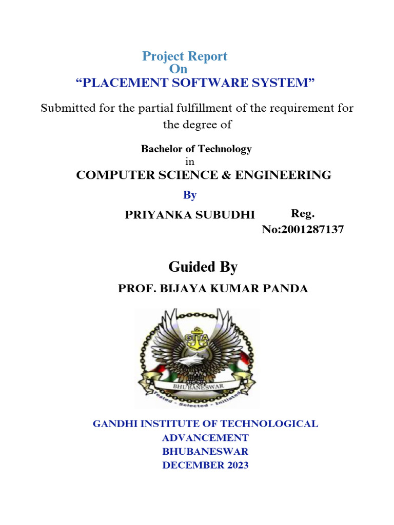 Placement Software System by Priyanka Subudhi | PDF | Html Element ... Placement Software System by Priyanka Subudhi | PDF | Html Element ...