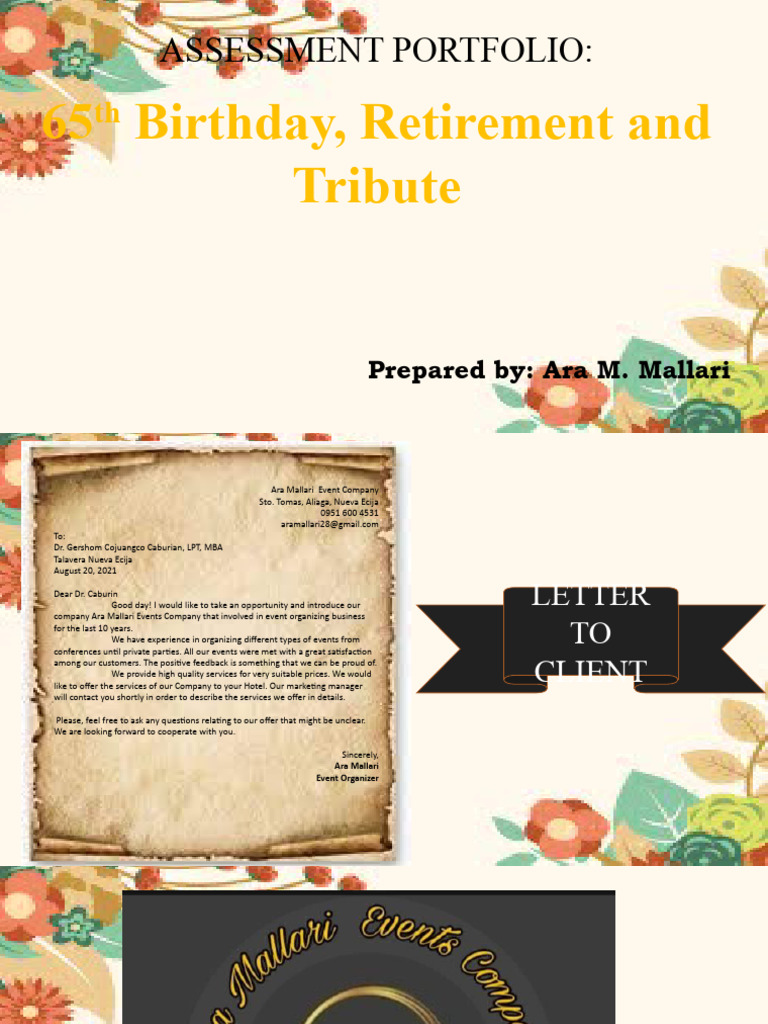 Birthday Retirement and Tribute | PDF