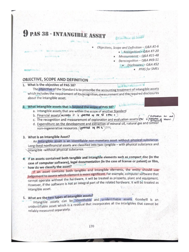 PAS 38 - Intangible Assets | PDF