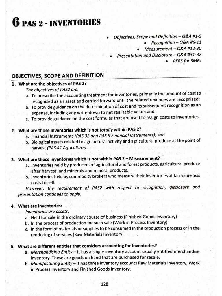 VALIX PAS 2 - Inventories | PDF